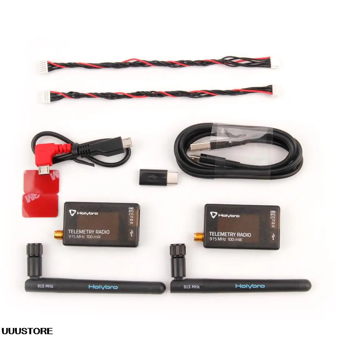 HolyBro Radio Telemetry Set - 433Mhz 915Mhz 100mW 500mW Transceiver Ra ...