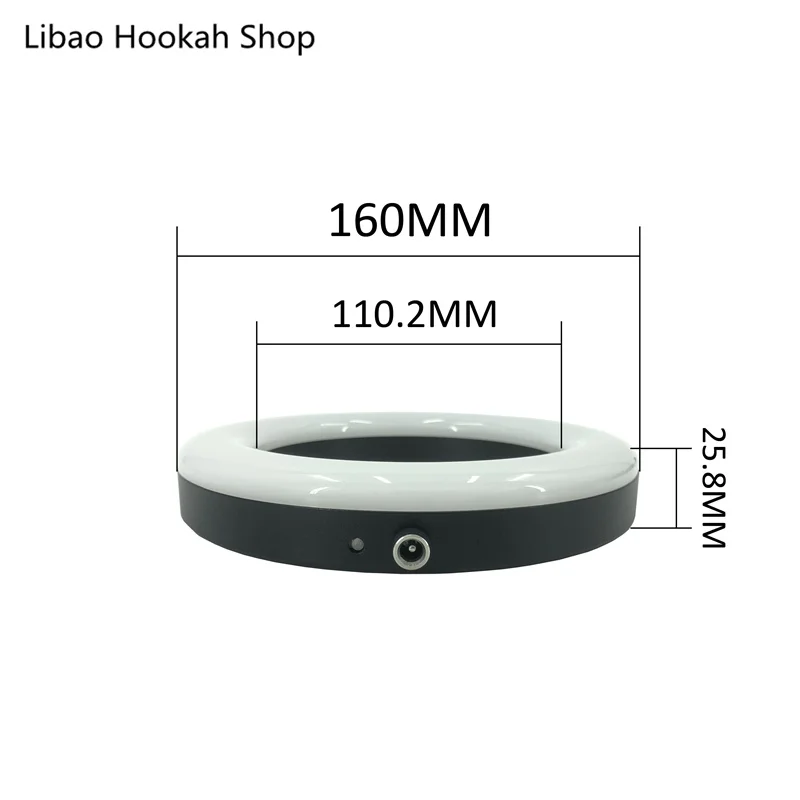 Chicha,Shisha Hookah LED Light RGB, plaque ronde 160MM, accessoires de ...