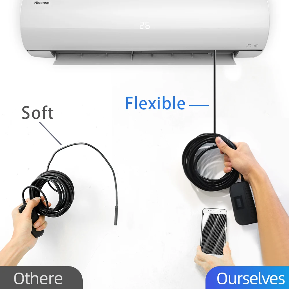 Industrial & Scientific New Landing 5.5mm WiFi Endoscope with Hotspot ...