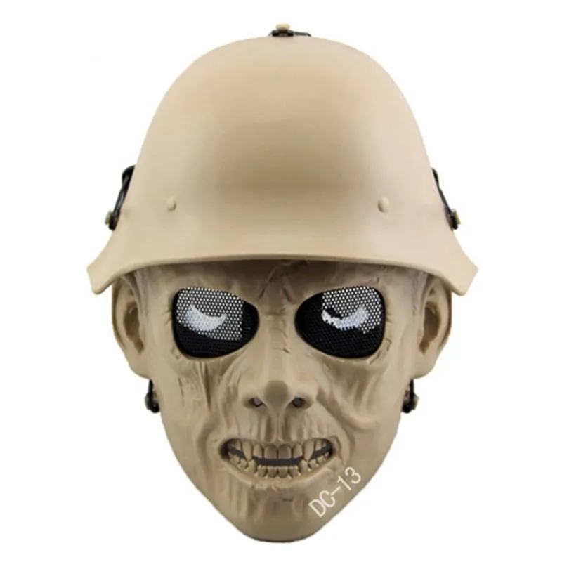 Halloween Zombie Soldier Skull Tactical Military Army Scary Full Face ...
