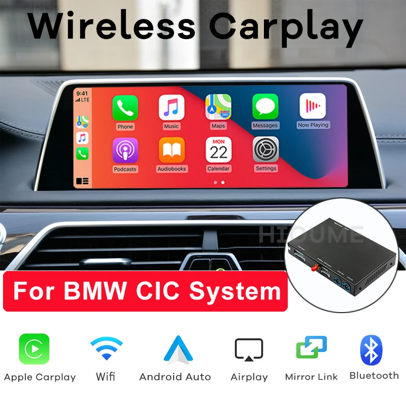 Sans Fil Carplay Mmi Interface Automatique Androïde Boîte Pour Bmw E60 E70 E71 E84 F01 F02 F07 ...