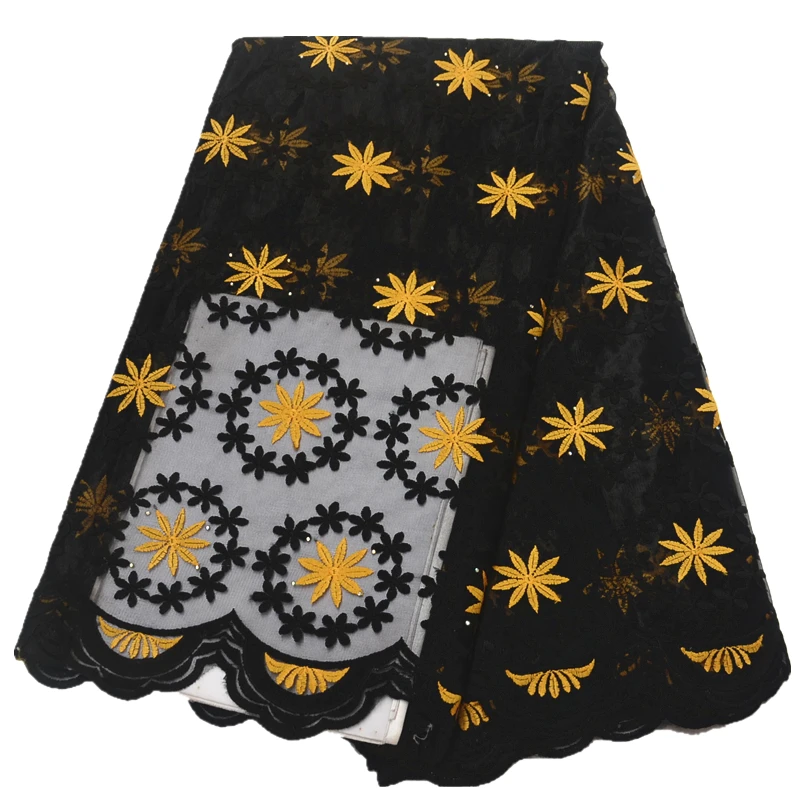 2019 Mais Recente Tecido de Renda Líquida Francês Africano Lace Tecido ...