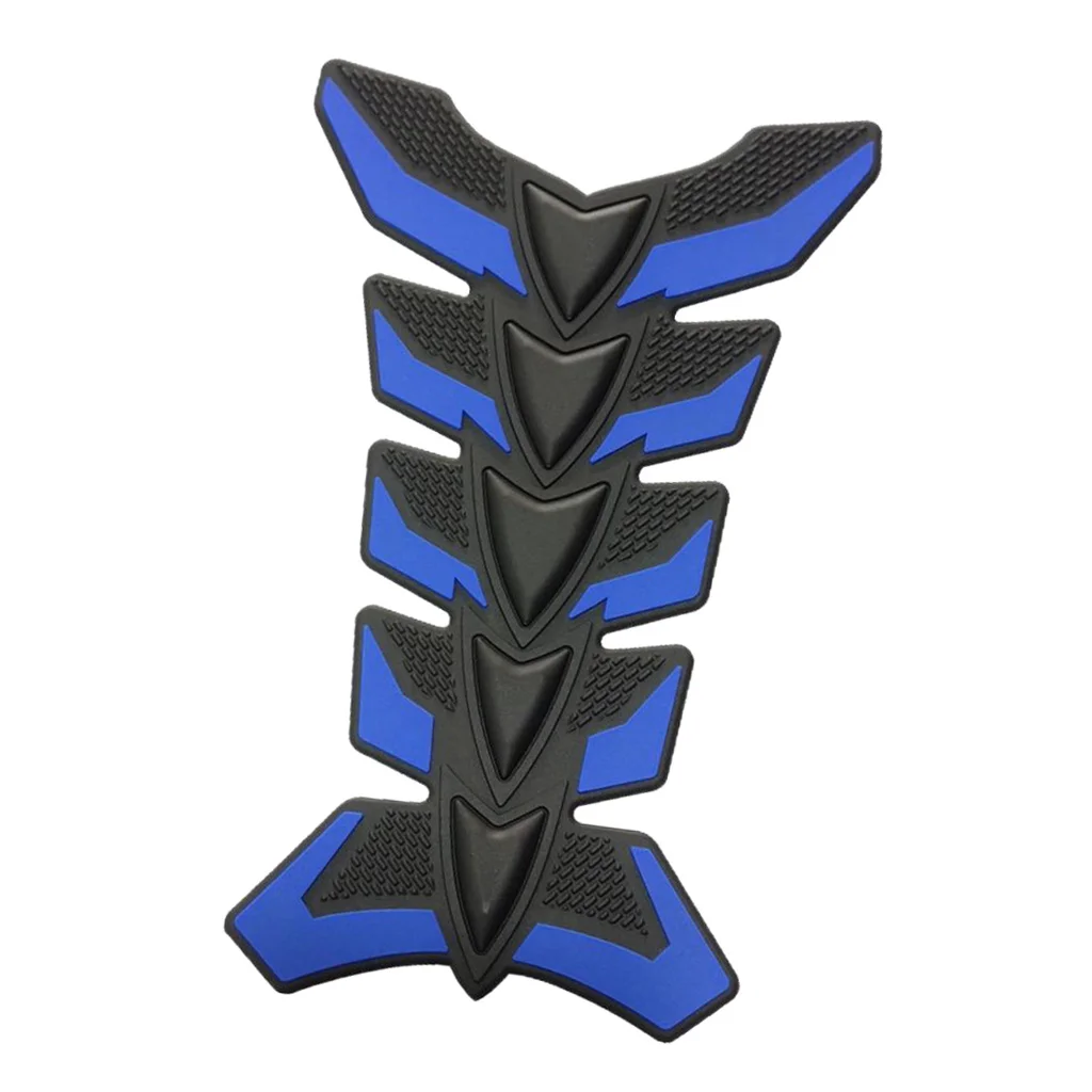 Blue3D Rubber Fishbone Motorcycle Oil Gas Tank Pad Decal Sticker Decal ...