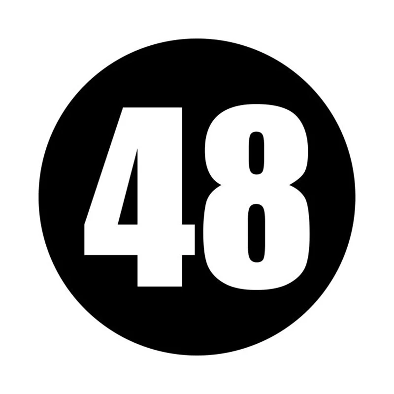 Car Stickers Decor Motorcycle Decals Racing Number 48 Decorative ...