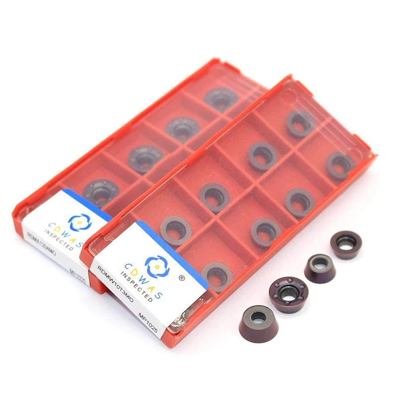 Insertos de carburo RDMX1204 RDMW10T3 MO MP1025, herramienta de torno ...