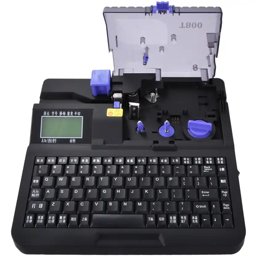 T800 Label Number Tube Printer Electronic Lettering Machine Wire Marker ...