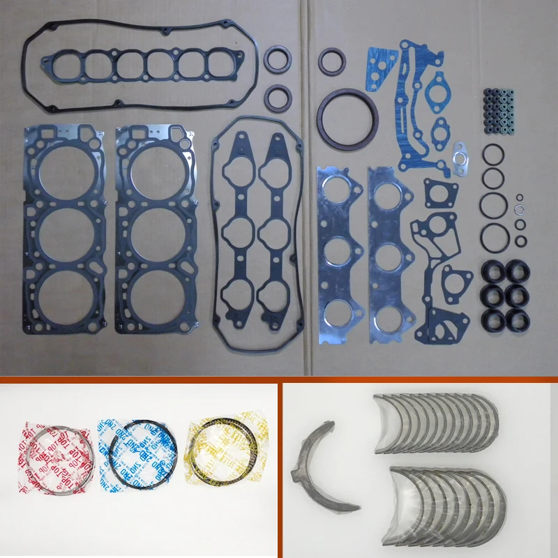 6g74 24v Engine Full Gasket Set kit crankshaft connecting rod bearing ...