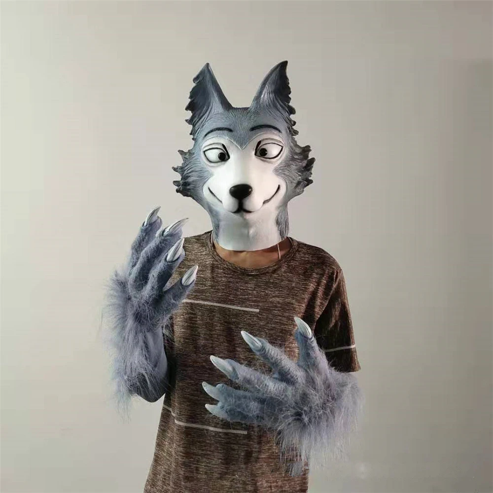 Anime-legoshi-beastars-wolf-mask-cosplay-animal-latex-masks-halloween ...