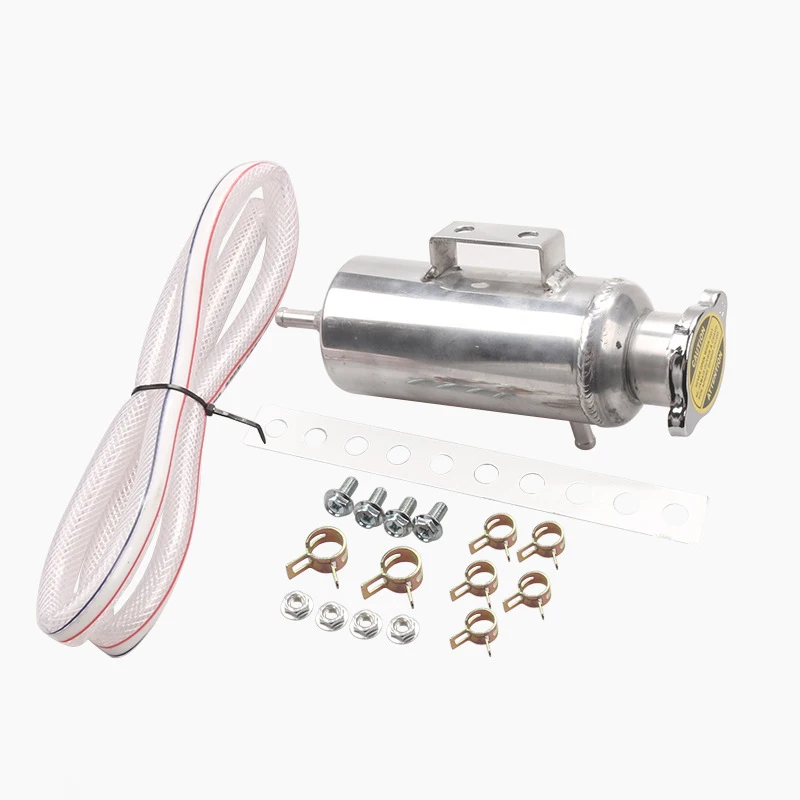 Racing Universal Radiator Alloy Coolant Swirl Pot Breather Air ...