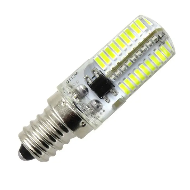 Escurecimento lâmpada LED Milho Bulbo Mini Silicone 72 Leds SMD 4014 ...