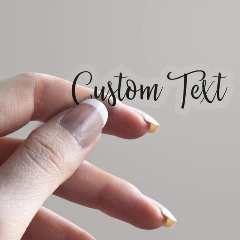 CUSTOM Cursive Phrase Or Name Vinyl Stickers Best Friend Gift Laptop ...