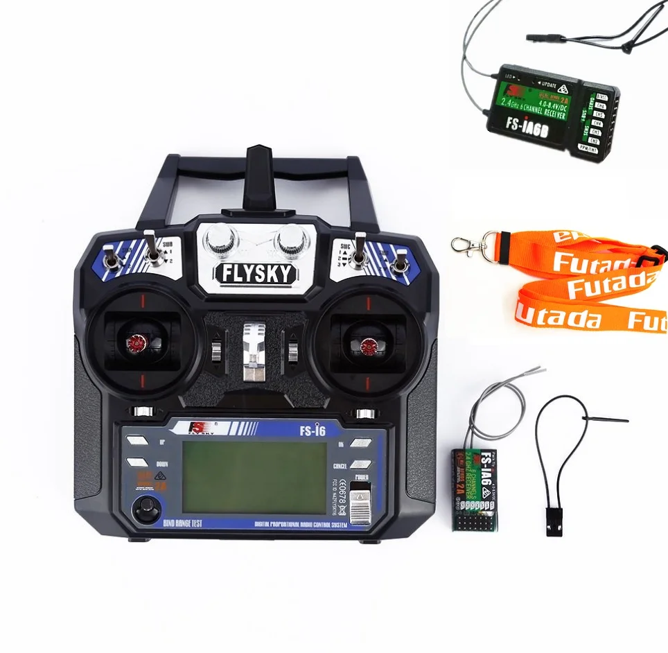 Flysky FS i6 FS I6 2.4G 6CH AFHDS RC 송신기 컨트롤러 iA6 iA6B X6B 수신기 RC 헬리콥터 ...