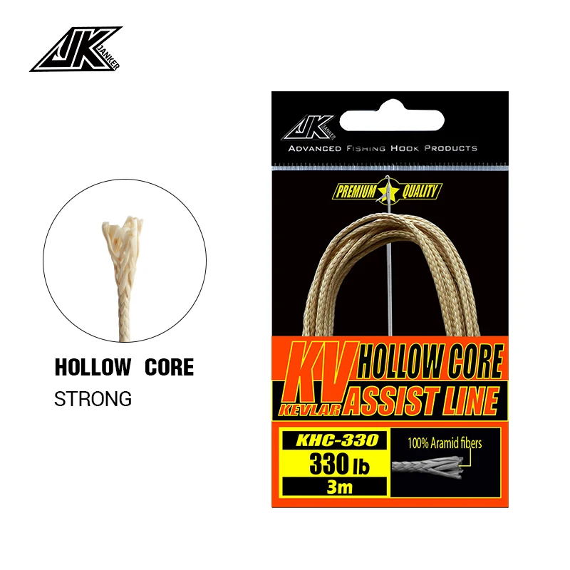 JK 170~330LB Braided Kevlar Fishing Line String Strong Hollow Core ...