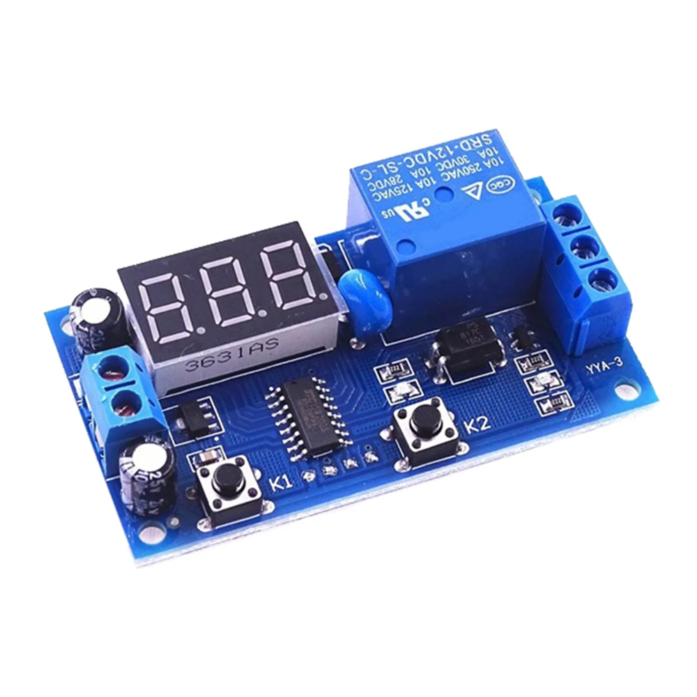 Digital 12V LED Display relay Timer Automation Delay Relay Programmable ...
