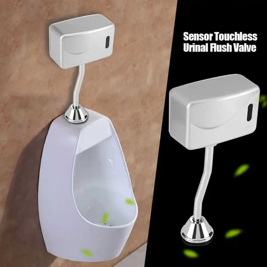 Bathroom-Sensor-Touchless-Urinal-Flush-Valve-Toilet-Exposed-Wall ...
