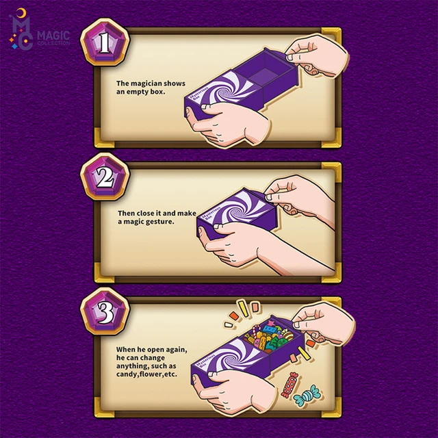 Magic Collection Mysterious Box Magic Tricks Puzzle Surprise Kids magic ...