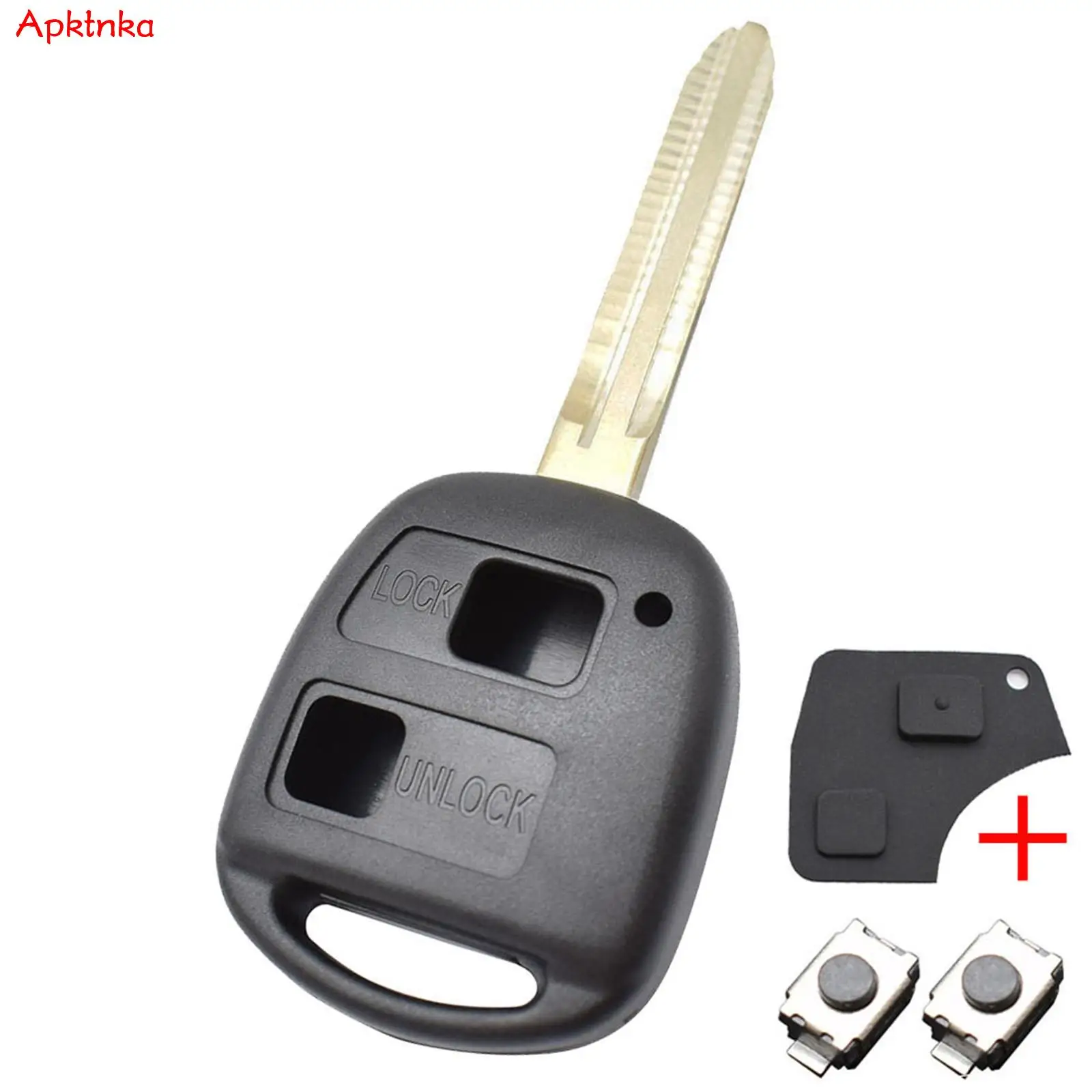 2-Button-Car-Remote-Key-Shell-Fob-Case-For-Toyota-RAV4-Yaris-Prado ...