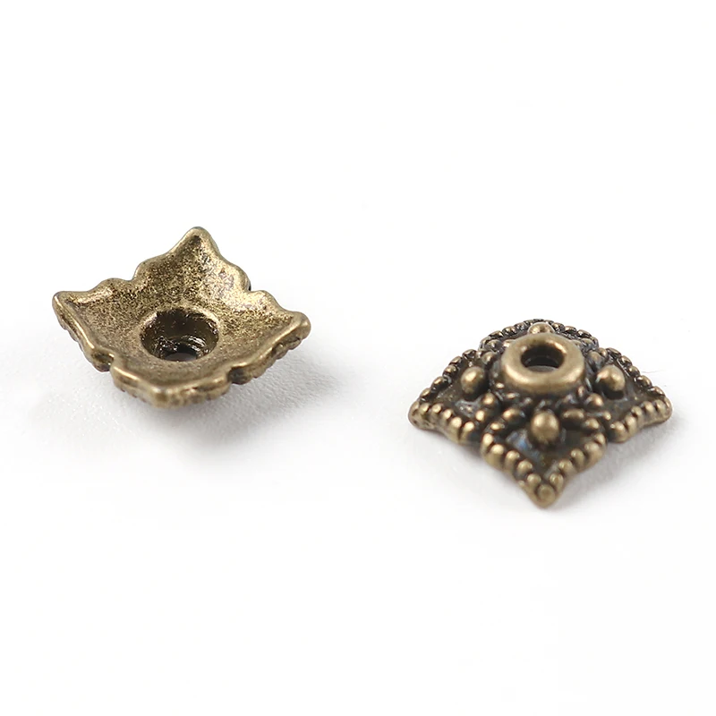 Cap Jewelry Antique Bronze | Bead Caps Bronze Antique | Metal Jewelry ...