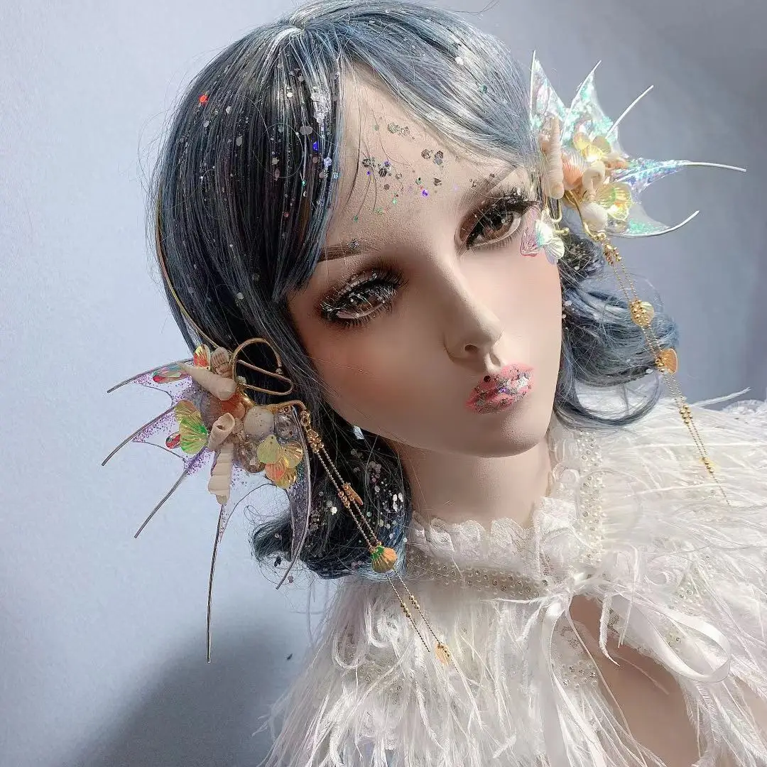 Mermaid Ears Cosplay | Elfs Cosplay Ears | Photography Props | Hair ...