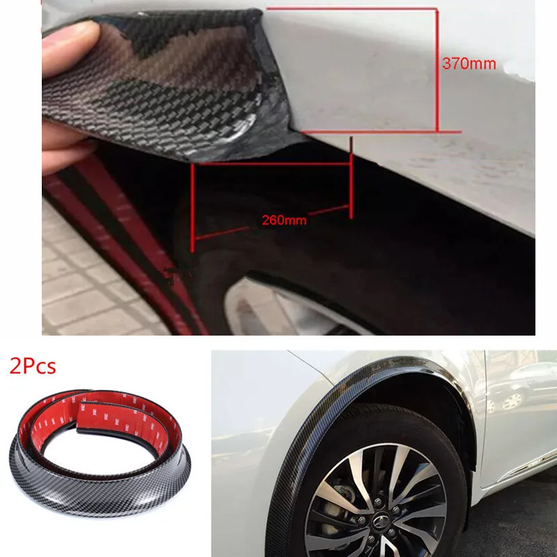 3meter*4cm Widen Car Rubber Fender Flare Mudguard Trim For 2 Tires ...