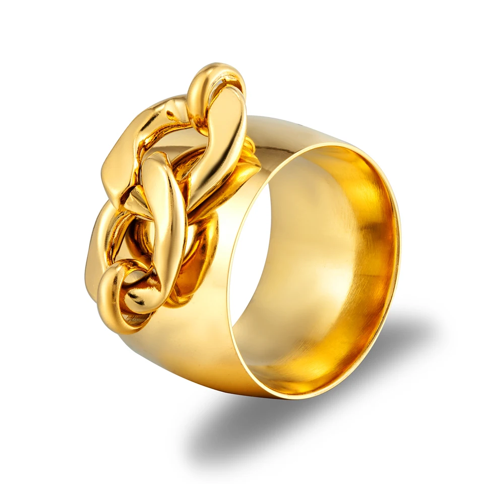 New 18 K Simple Geometric Stainless Steel Jewelry Fashion Gold Metal ...