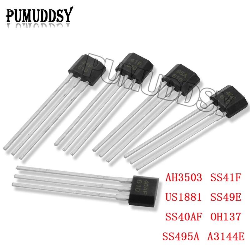 10PCS SS40AF SS41F SS495A SS49E OH41F SS495A1 Hall sensor SS40 SS41 ...