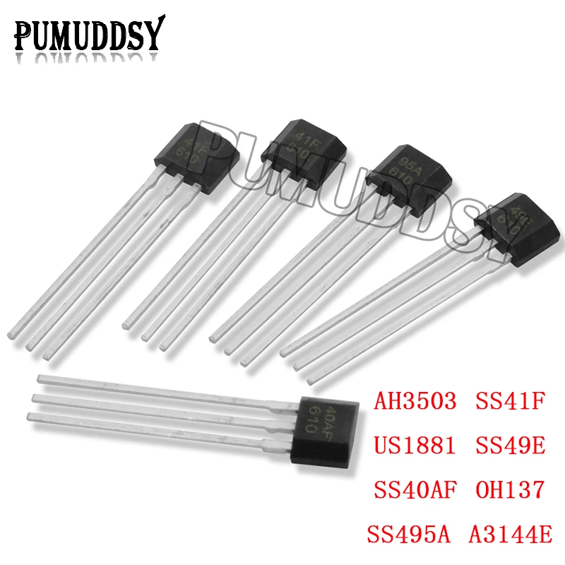 10pcs Ss40af Ss41f Ss495a Ss49e Oh41f Ss495a1 Hall Sensor Ss40 Ss41 ...