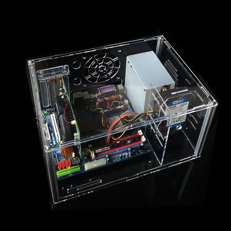 Transparent-Acrylic-Computer-Case-For-ATX-MATX-Mainboard-Modify-Closed ...