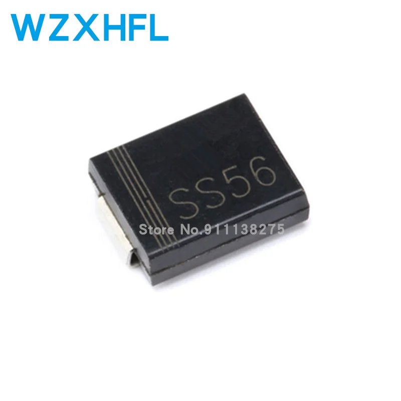 20pcs SS56 SMC SK56 SMD SS560 5A 60V DO-214AB Schottky diode New and Original