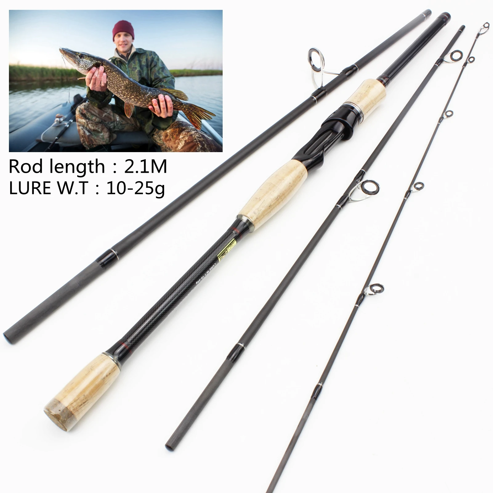 2-1M-Portable-Rod-Carbon-Fiber-M-Power-Spinning-Casting-Lure-Rods-4 ...