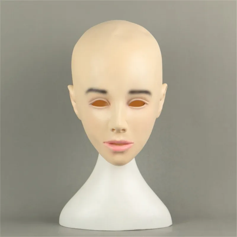 Top-Grade-Realistic-Female-Mask-Halloween-Human-Female-Masquerade-Latex ...