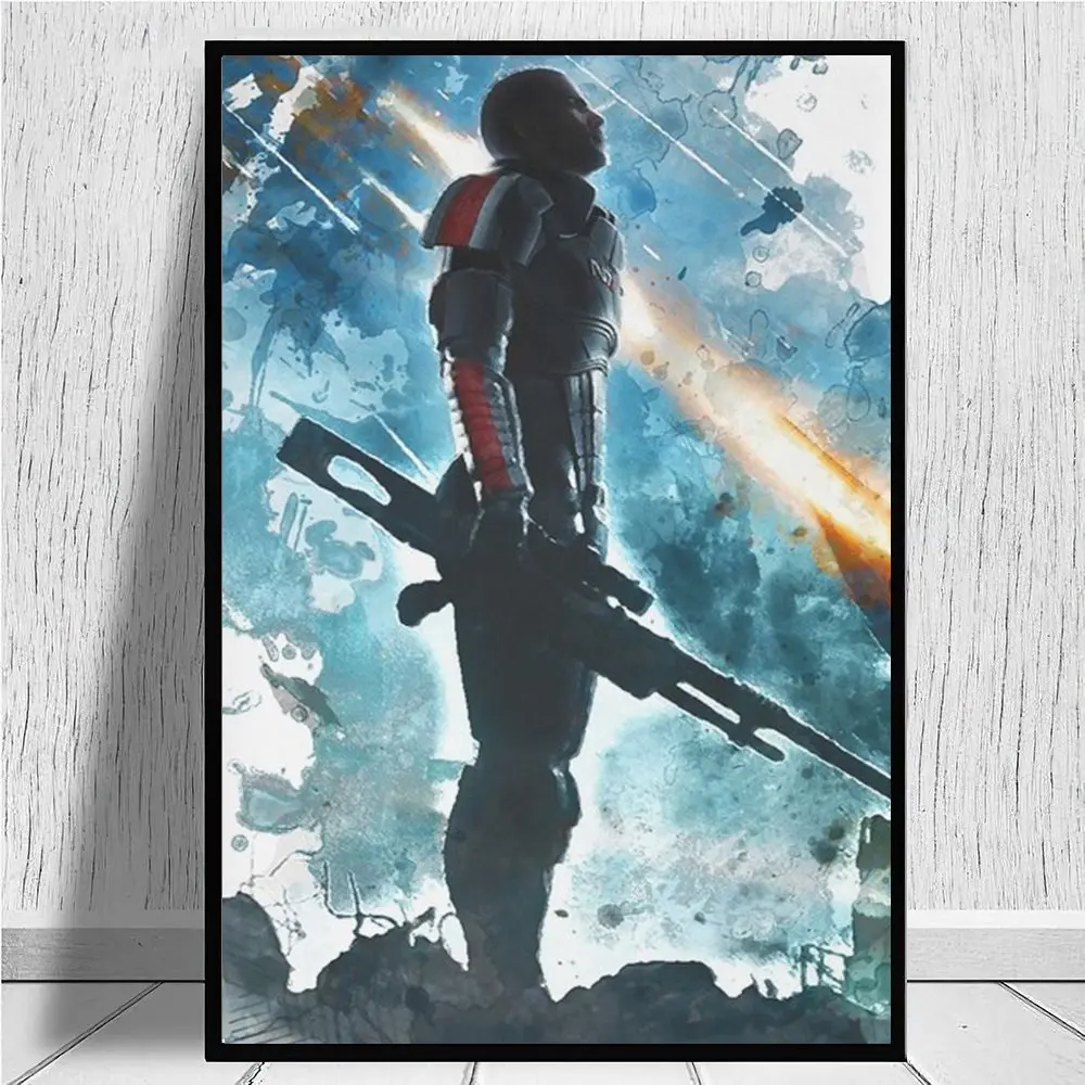 Mass Effect canvas prints Poster Wall Art Oil Canvas Prints Vintage ...