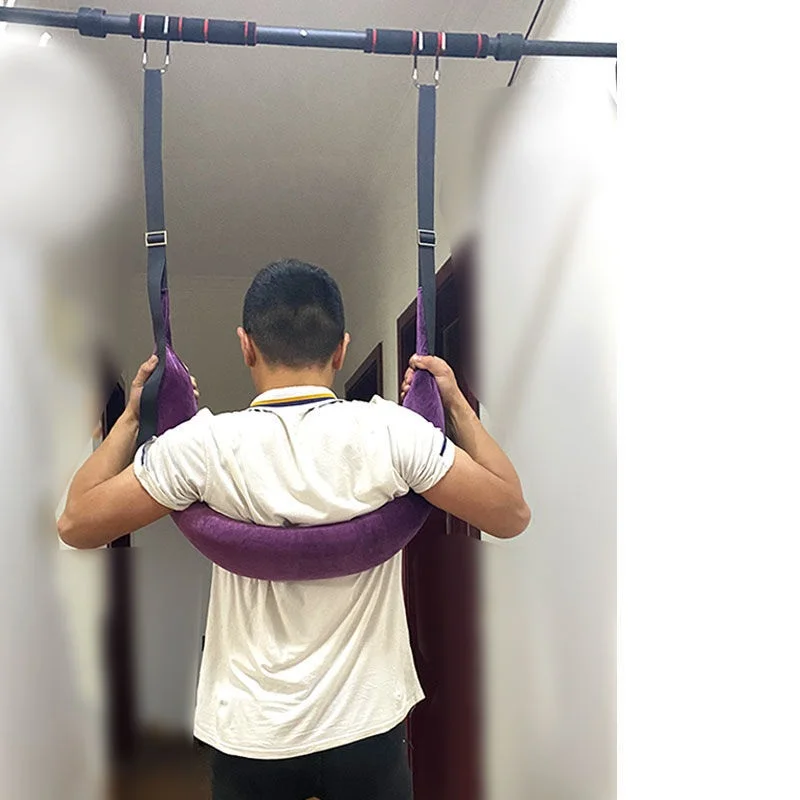 Home spine stretching waist suspension strap lumbar support hanging ...
