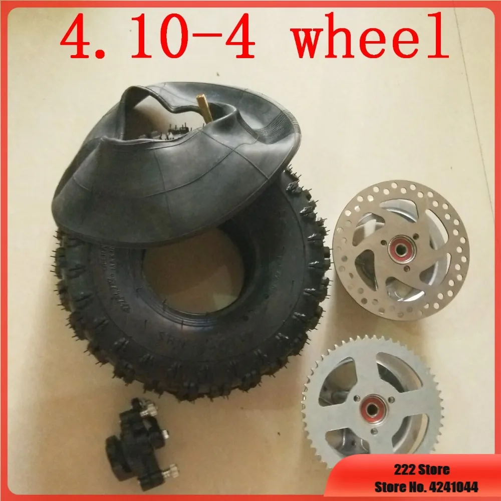 4.10/3.50-4 410/350-4 4.10-4 tires wheels 4 inch hub Rim+4.10-4 tyre ...