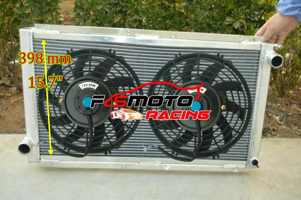 40mm Aluminum Radiator & Fan For Subaru Impreza Wrx Sti Rs Gc8 Gf8 Ej20 ...