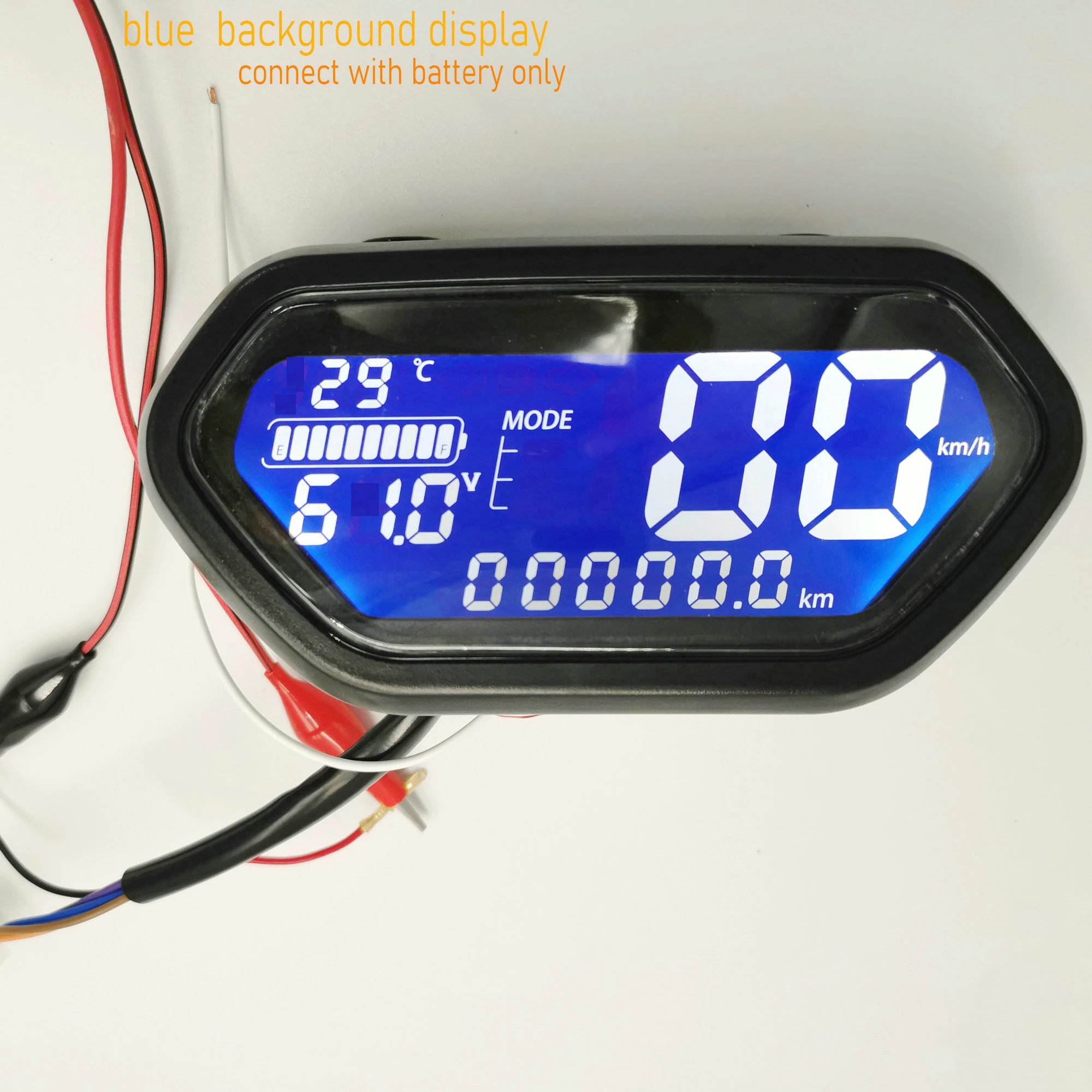 Speedometer Lcd Display 48v60v72v84v96v120v Light/battery Indicator For ...
