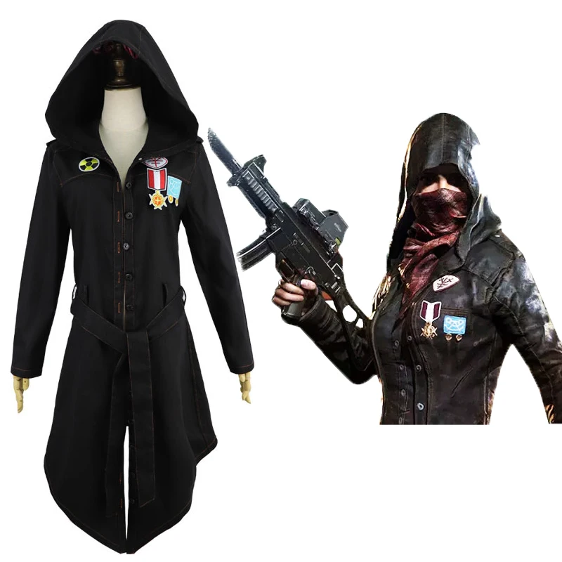 Game PUBG coat cosplay costume suit denim jacket Big escape eat chicken ...