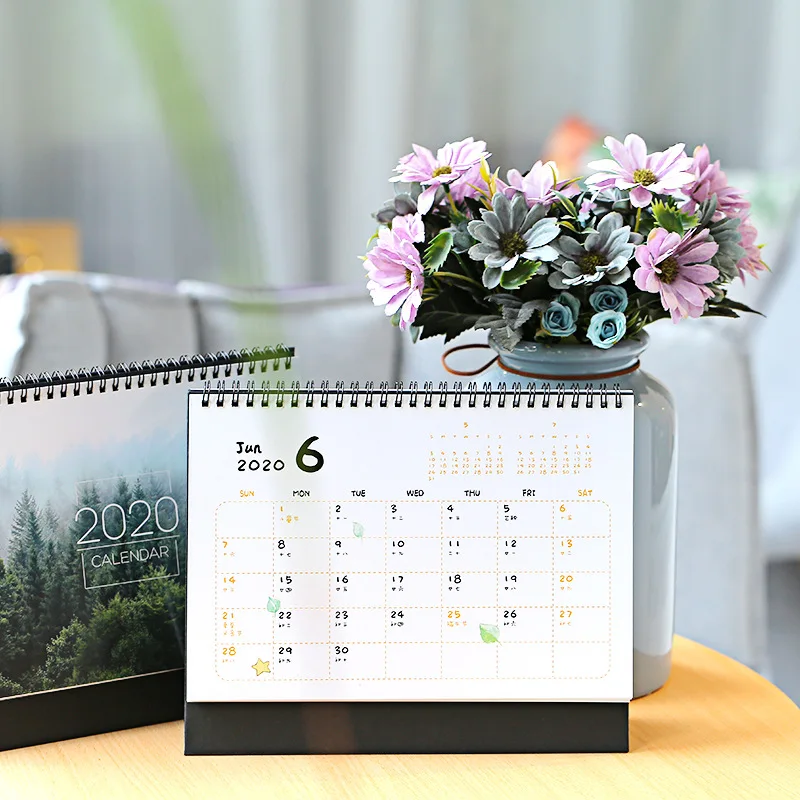 2020 Calendar Desk DIY Large Desktop Paper Calendars Dual Daily ...