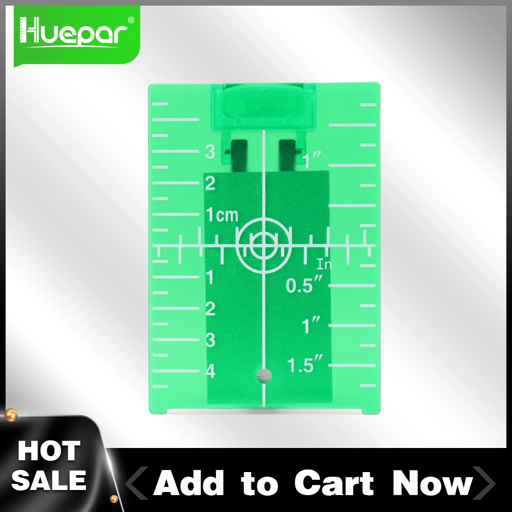 Huepar-Magnetic-Laser-Target-Board-Card-Plate-for-Self-levelling-Green ...