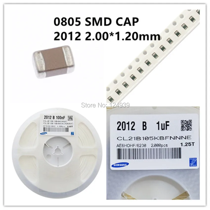 0805 CAP CER 2012 NPO 0.5pF 1.5pF 5.6pF 5pF 50V Y5V 273 メートル 27nF 50V ...