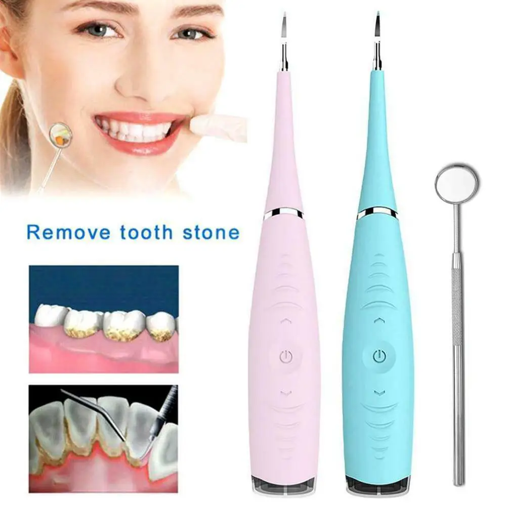 Electric Sonic Ultrasonic Dental Scaler Tooth Stains Tartar Usb ...