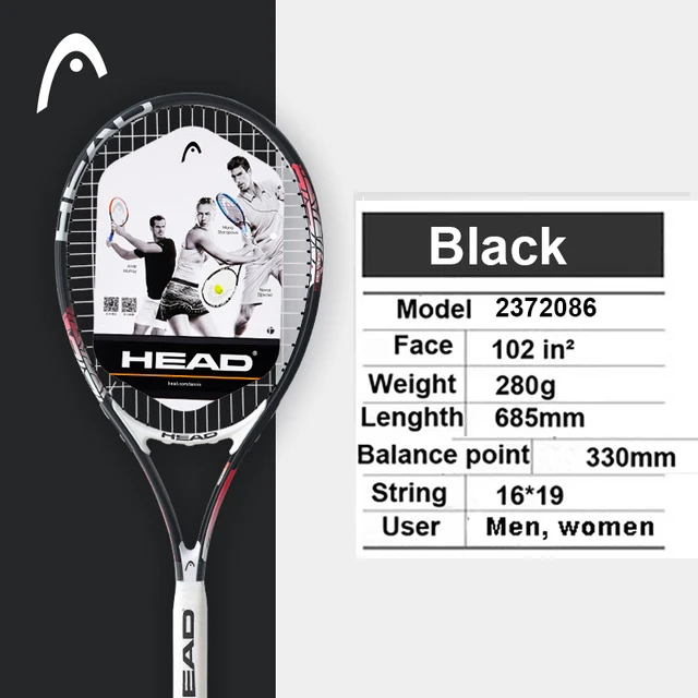 Beginner Head Tennis Racket Professional Tennis Racquet Carbon Tenis ...