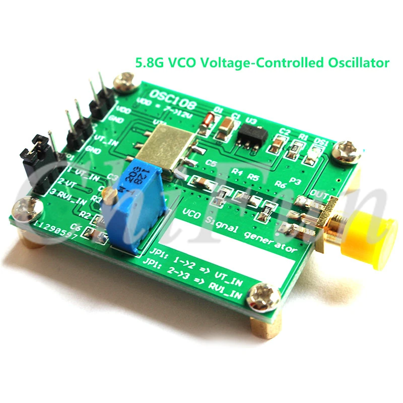 Oscilador controlado por voltaje VCO para microondas, módulo generador de señal VCO de 5,8 GHz ...