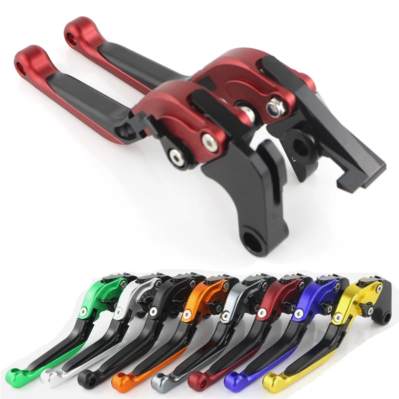 Motorcycle Folding Adjustable Extendable Clutch Brake Levers Aluminum ...