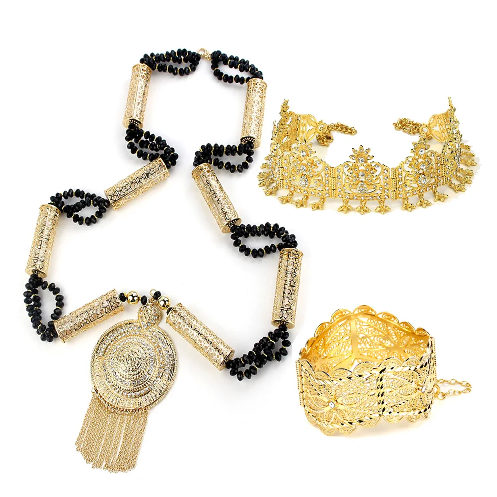 Sunspicems-Morocco-Algeria-Women-Bridal-Wedding-Jewelry-Set-Gold-Color ...