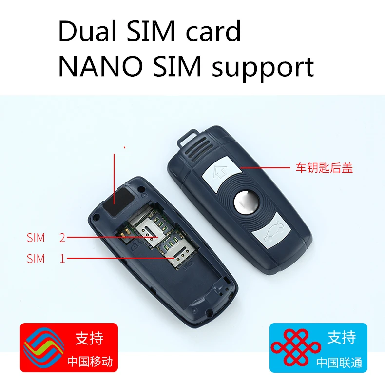 Mini Keychain X6 Small Mobile Phone Dual Sim Magic Voice Bluetooth ...