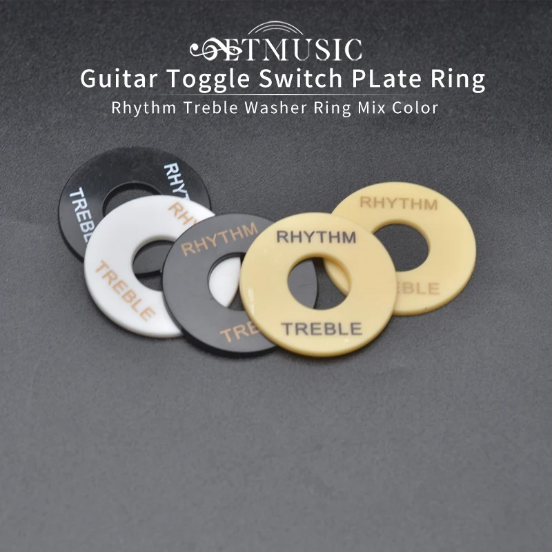 2pcs Plastic Guitar Toggle Switch Plate Rhythm Treble Washer Ring DIY ...