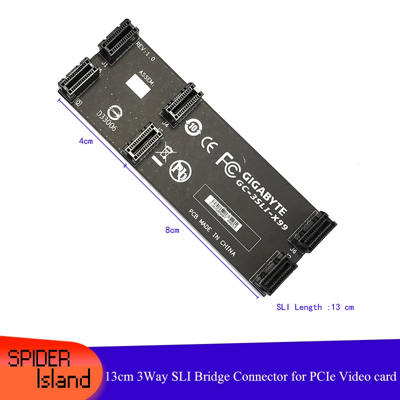 Original-for-3-Way-SLI-Adapter-Graphics-Cards-Connector-SLI-Bridge ...