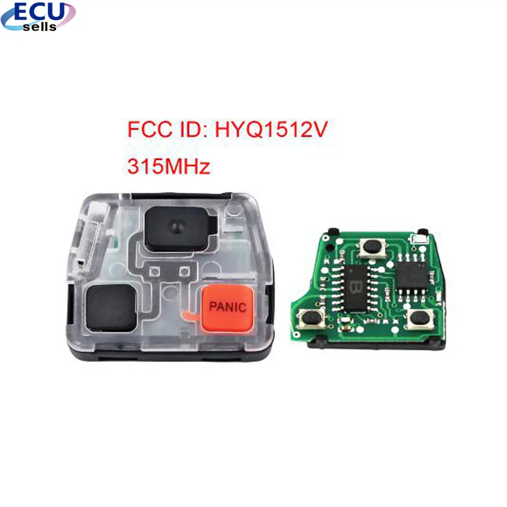 3 Buttons 315MHz Remote key Board FOB for Lexus GX470 LX470 FCC ID ...