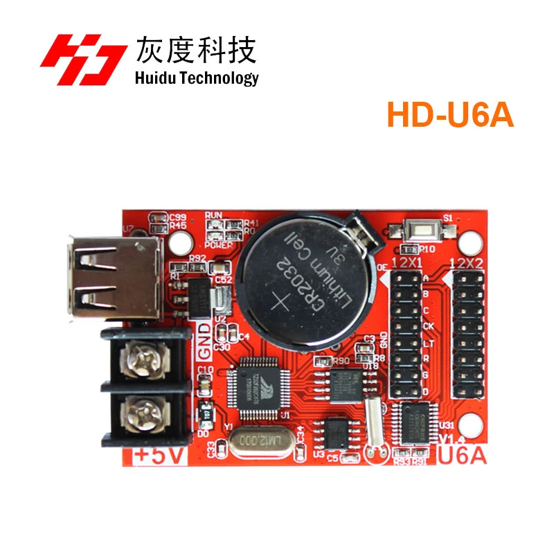 Huidu Hd-u6a Hd U62 Hd-u63 Hd-u64 Hd-u6b Hd U60 Usb Port Single And Dual Color Led Signs ...